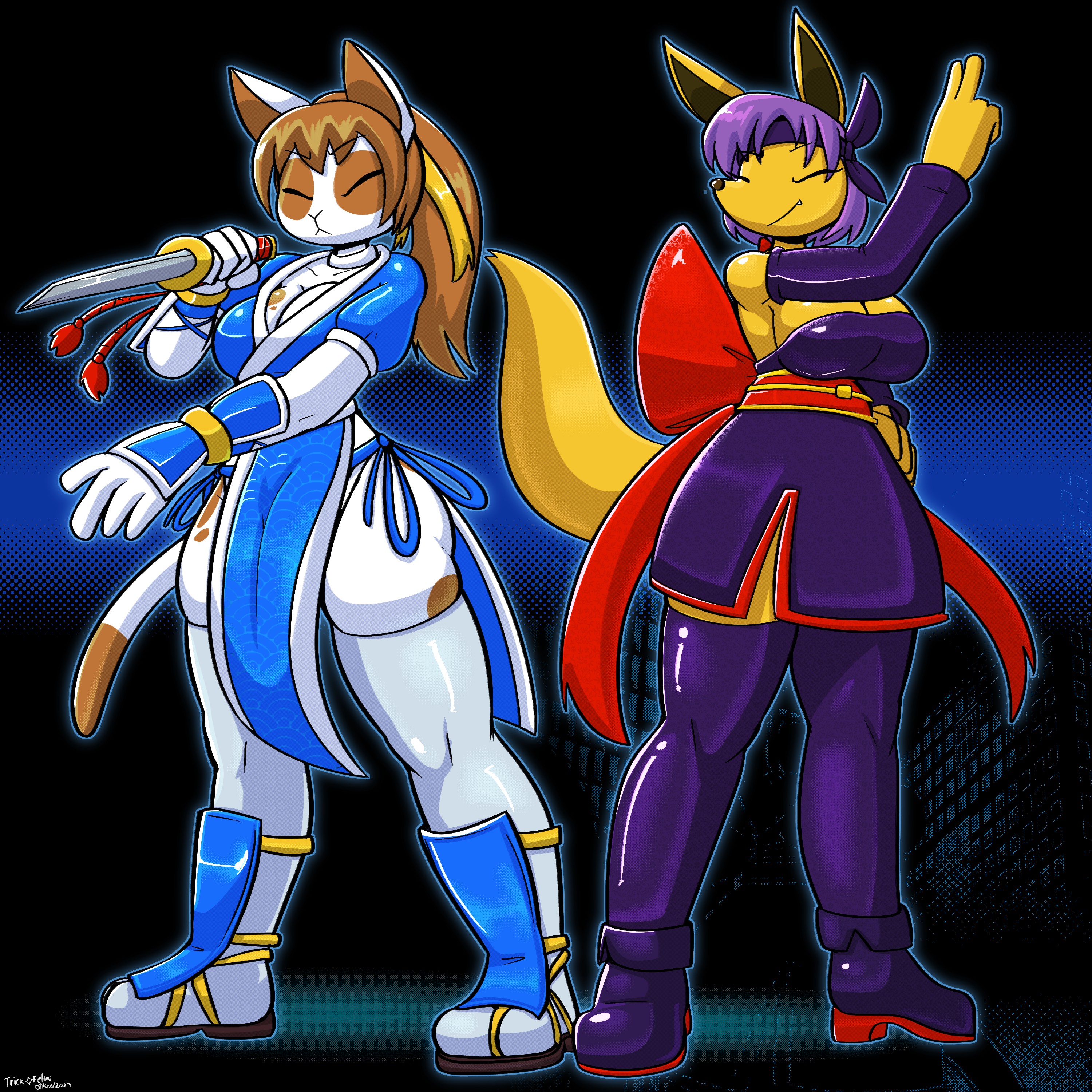 Dead or Alive - By @tricktrashing on Itaku