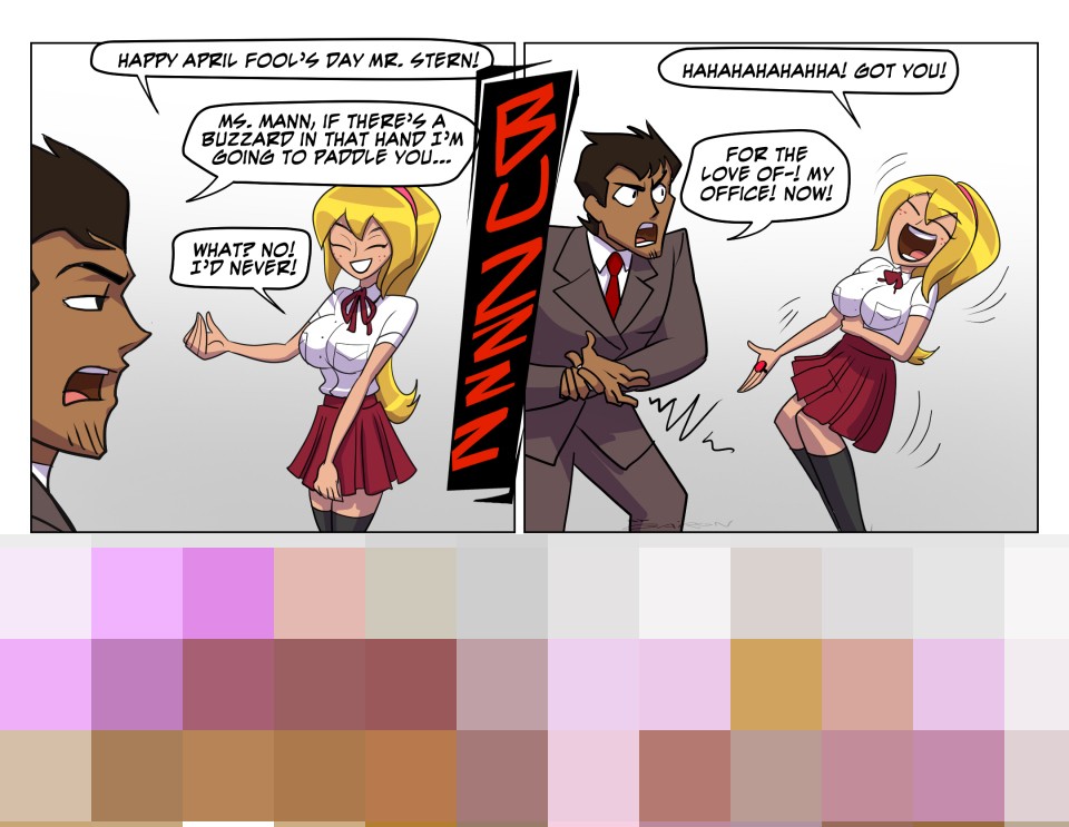 Mr. Stern and Lucy Mann - By @gairon on Itaku