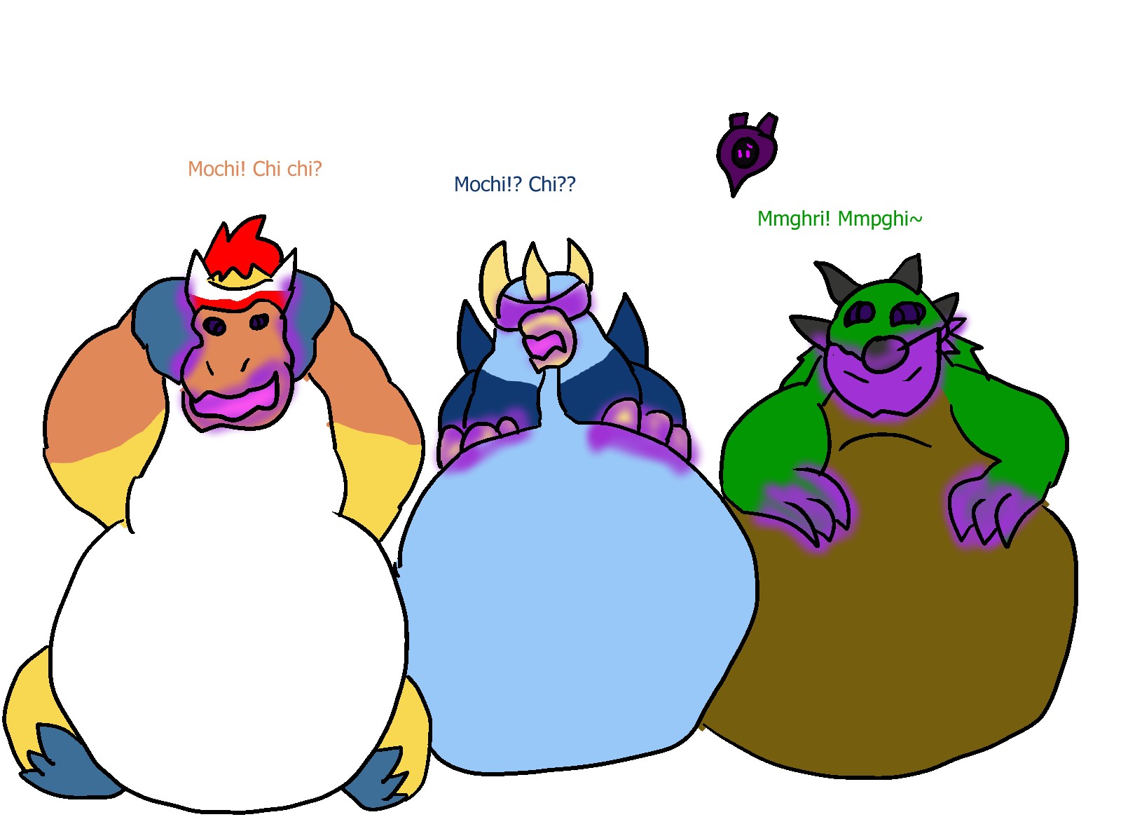 Mochi Madness 4/5 - By @zearo on Itaku