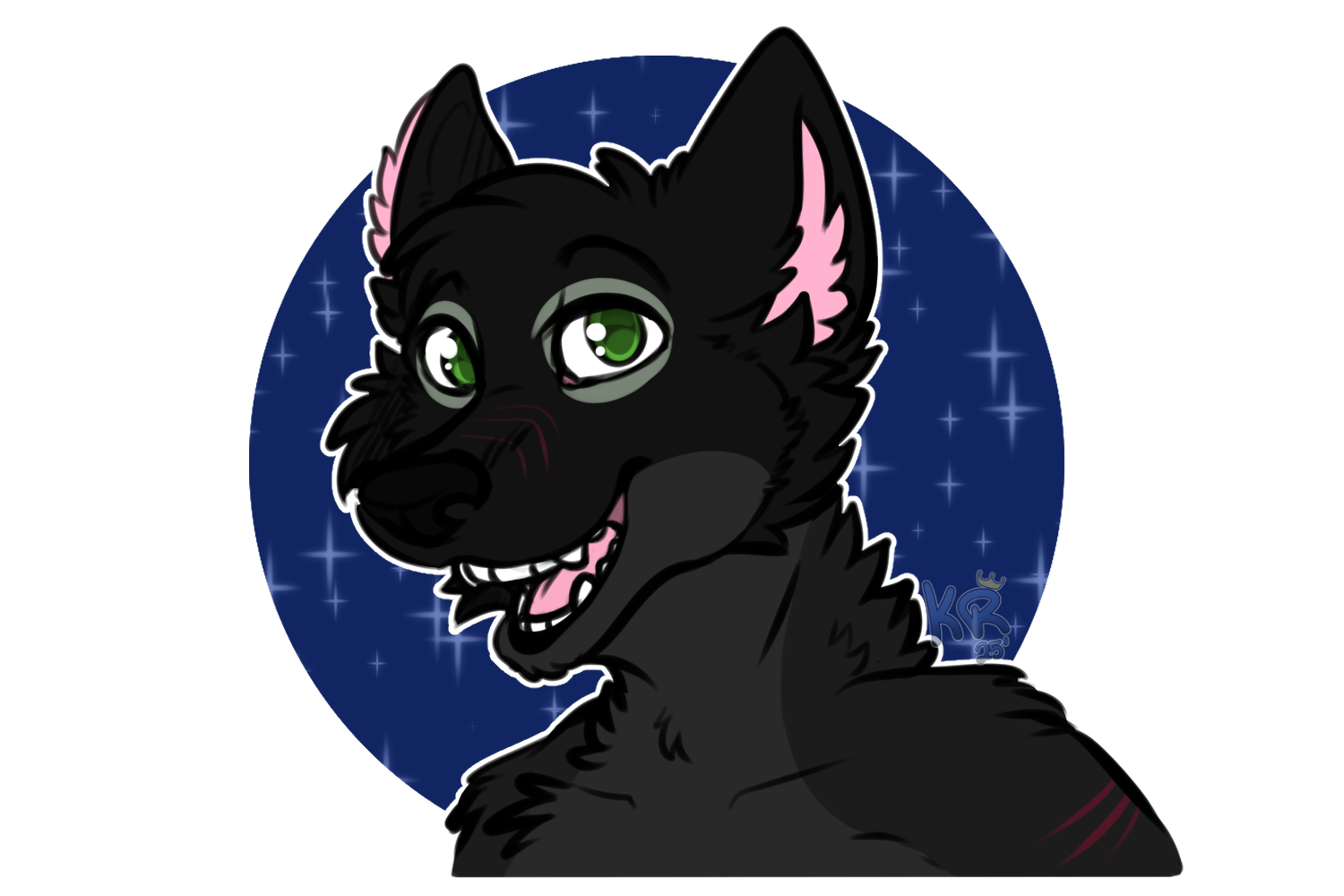 Anthro Beowulf headshot sketch - By @phoenixlover69 on Itaku