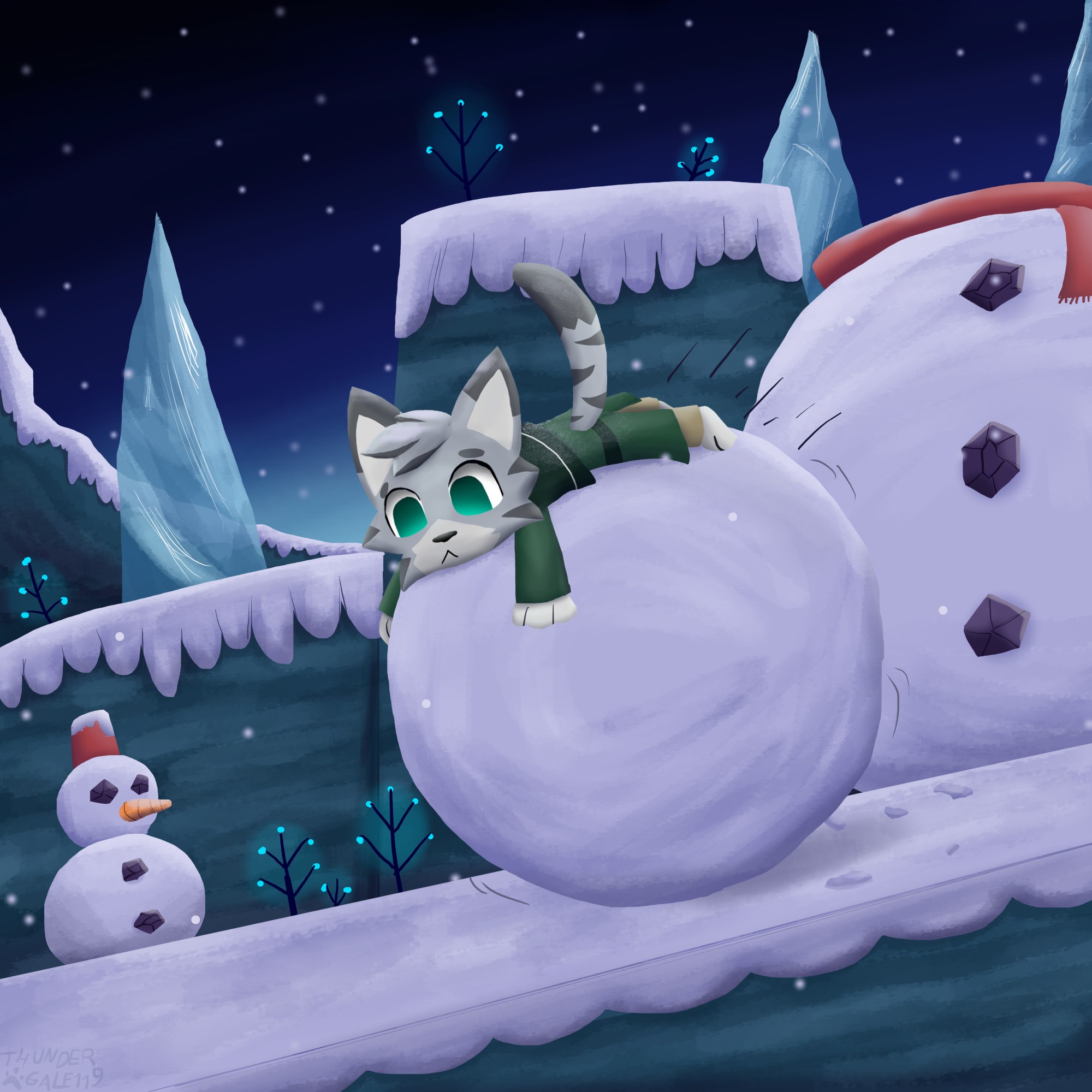 snowman - By @thundergale119 on Itaku