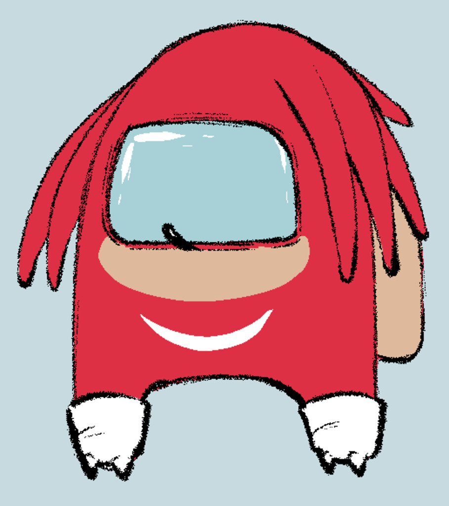 Knuckles the... Echidna? - By @coheth on Itaku