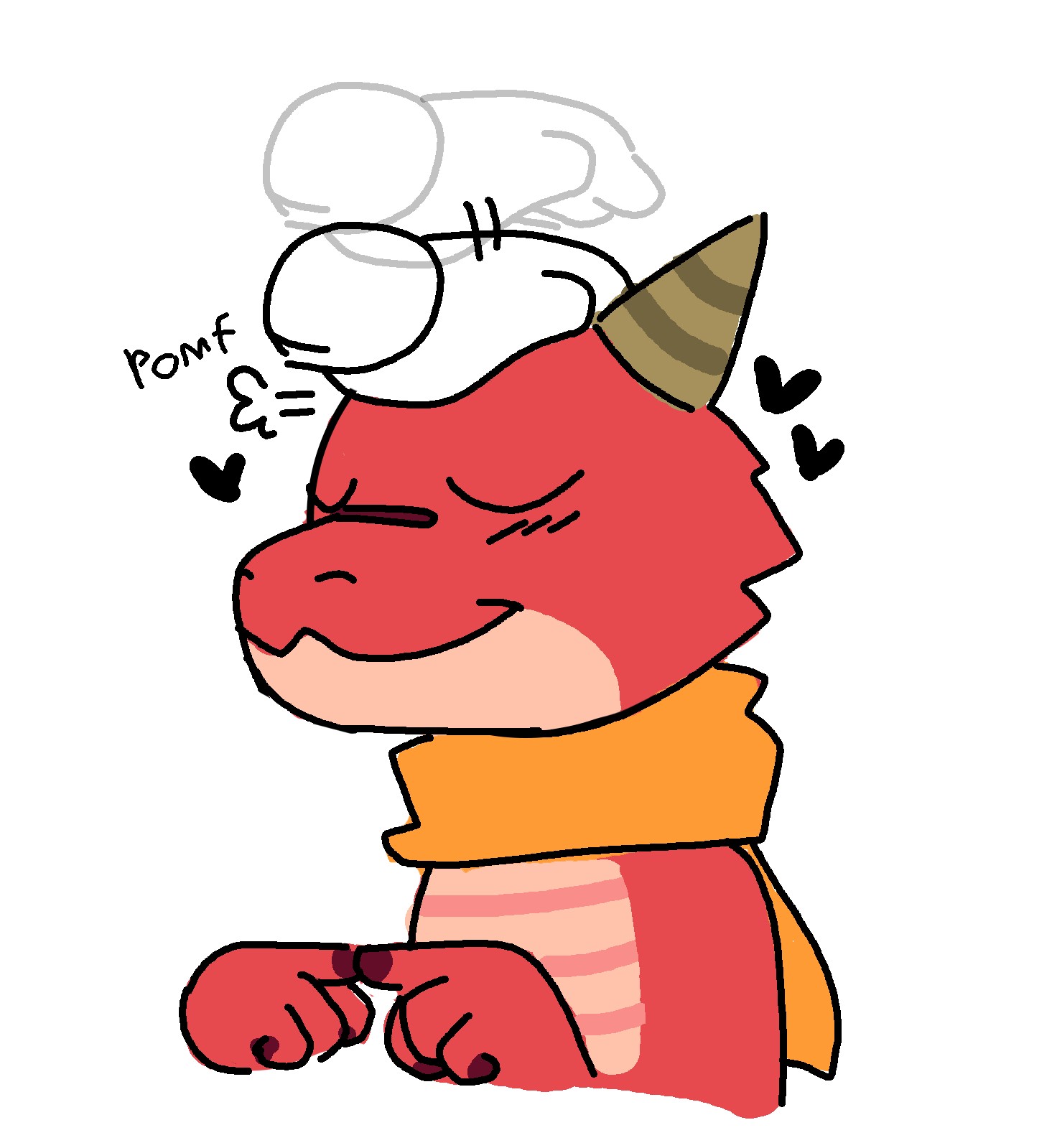 Headpatbold - By @oddtrinkets on Itaku