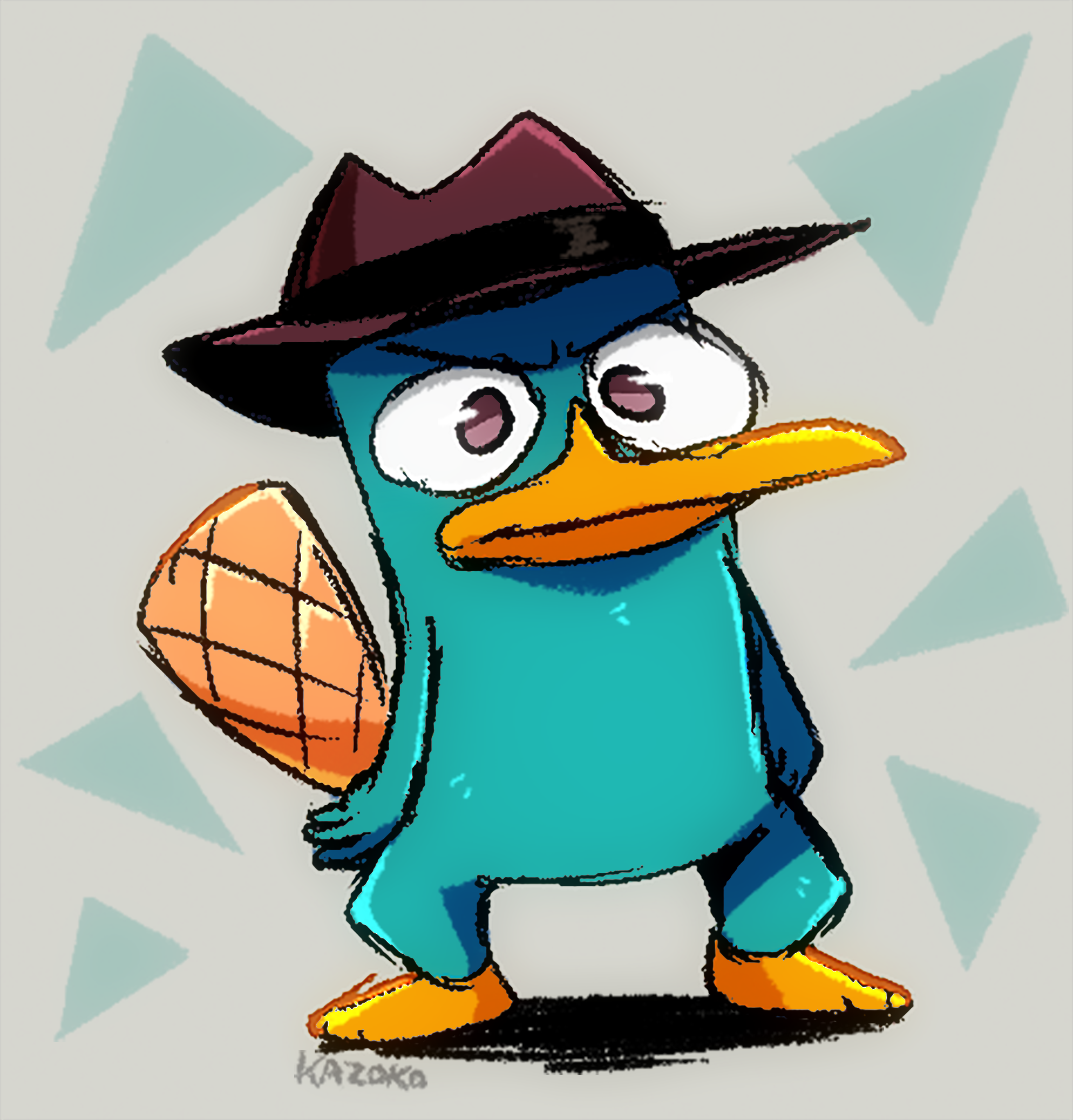 Perry the Platypus - By @kazoko on Itaku