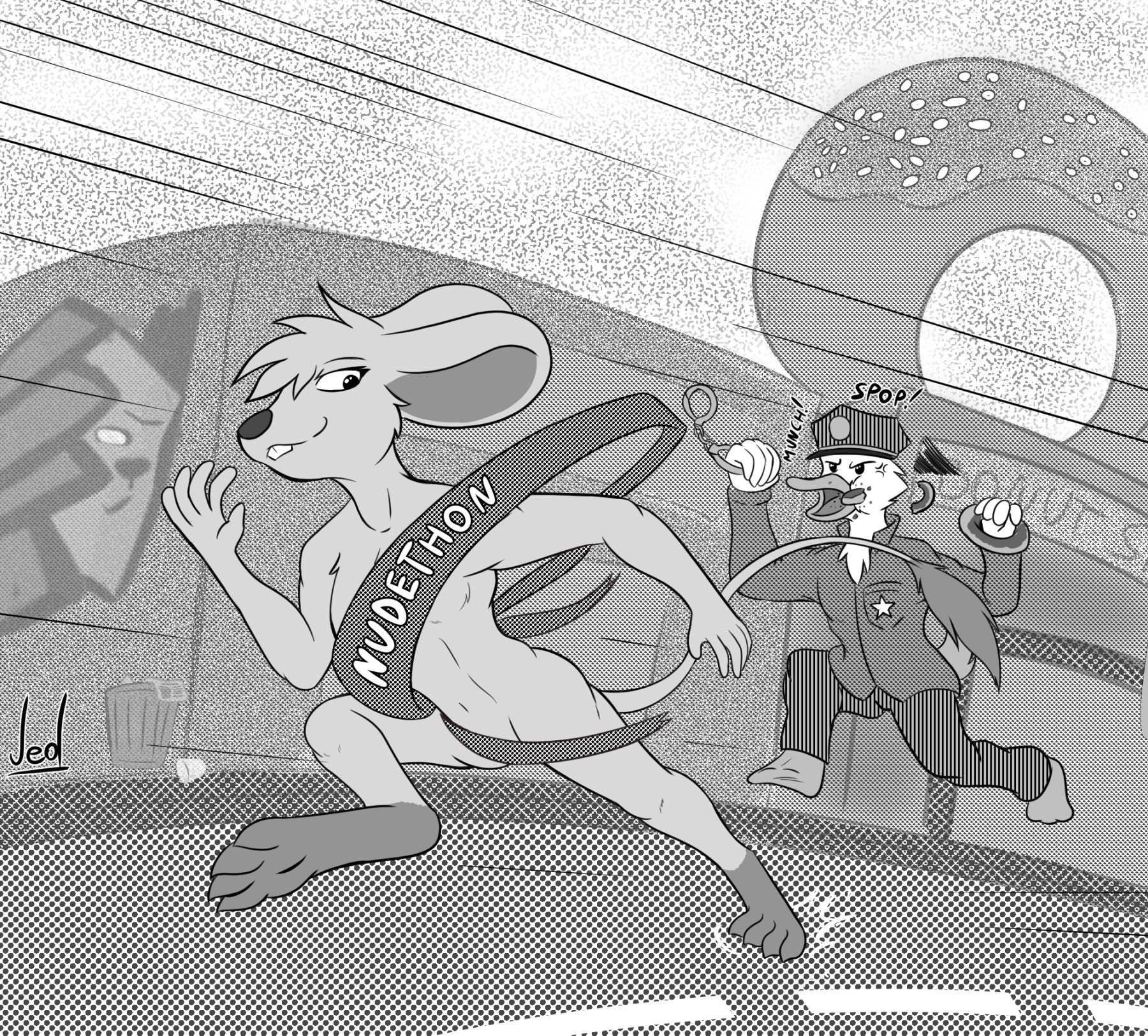 Rat Race - The Naked Mile - By @jedader on Itaku